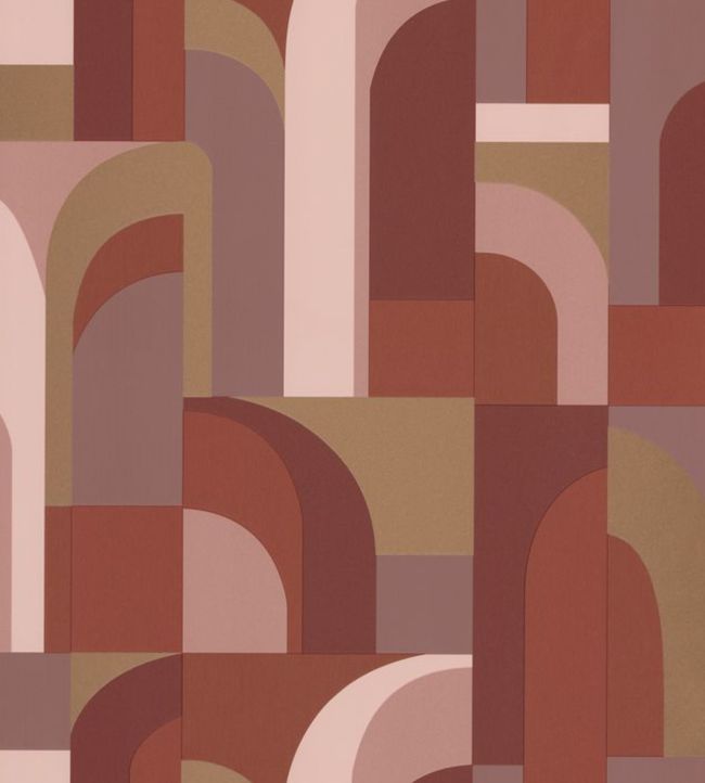 Doors - Terracotta/Dore wallpaper | Labyrinth | Caselio