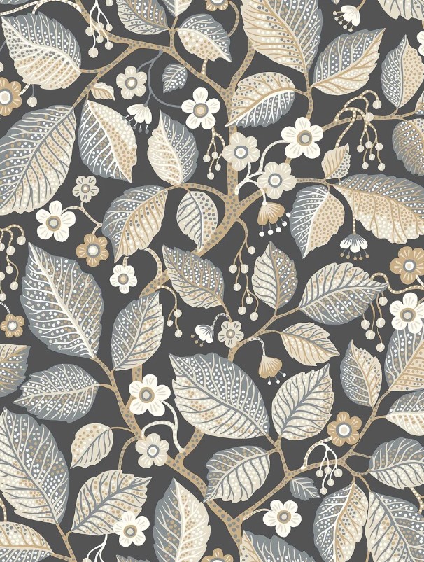 Elm Tree - Black wallpaper | Adorn | Borastapeter