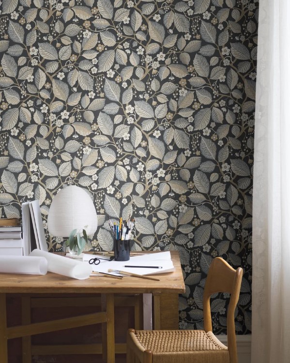 Elm Tree - Black wallpaper | Adorn | Borastapeter