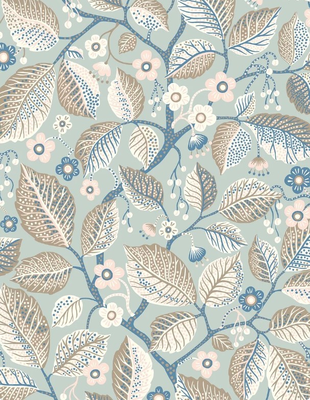 Elm Tree - Blue wallpaper | Adorn | Borastapeter