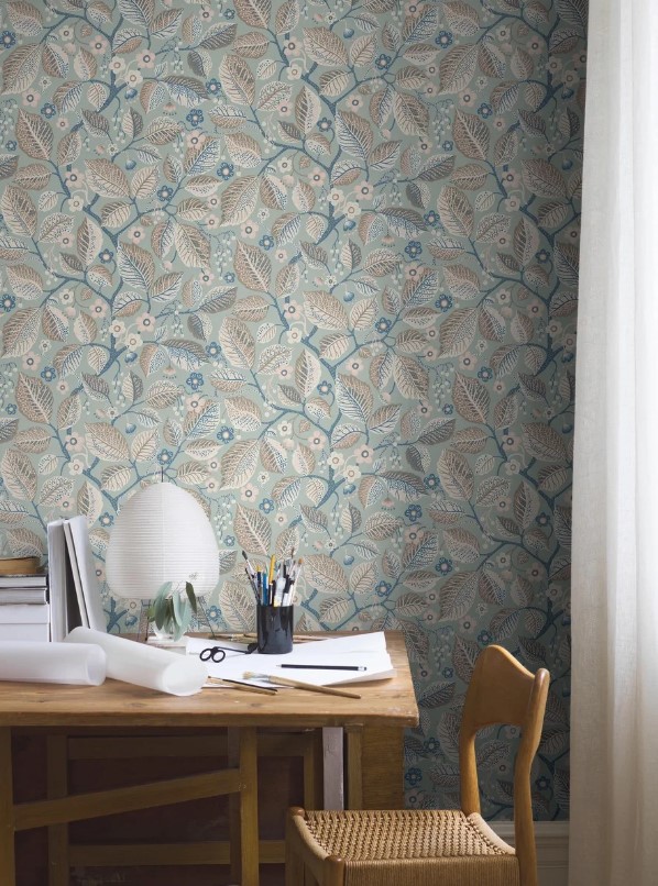 Elm Tree - Blue wallpaper | Adorn | Borastapeter