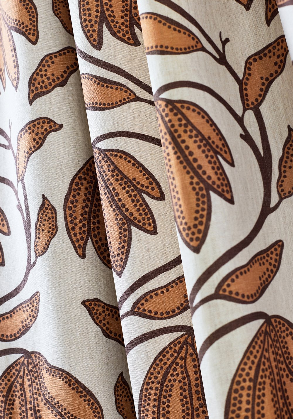 Desert Flower - Ochre fabric | Vista Fabrics | Thibaut