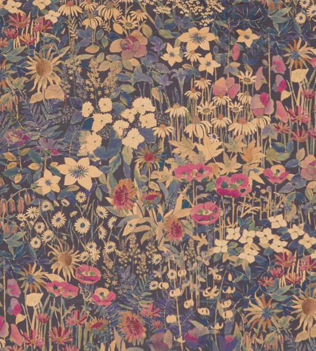 Faria Flowers Velvet - Dragonfly fabric | The Modern Archive Collection ...