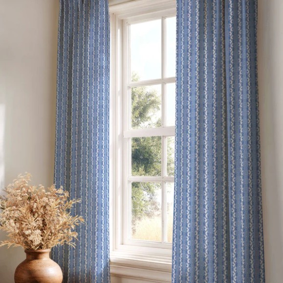 Felicity Stripe - Brook Blue Deep fabric | Florence And The Flowers ...