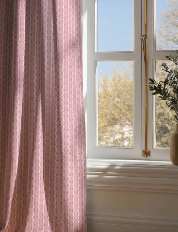 Felicity Stripe - Wild Raspberry fabric | Florence And The Flowers ...