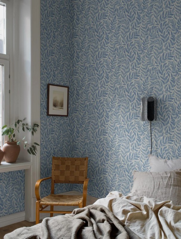 Ferns - Blue wallpaper | Adorn | Borastapeter