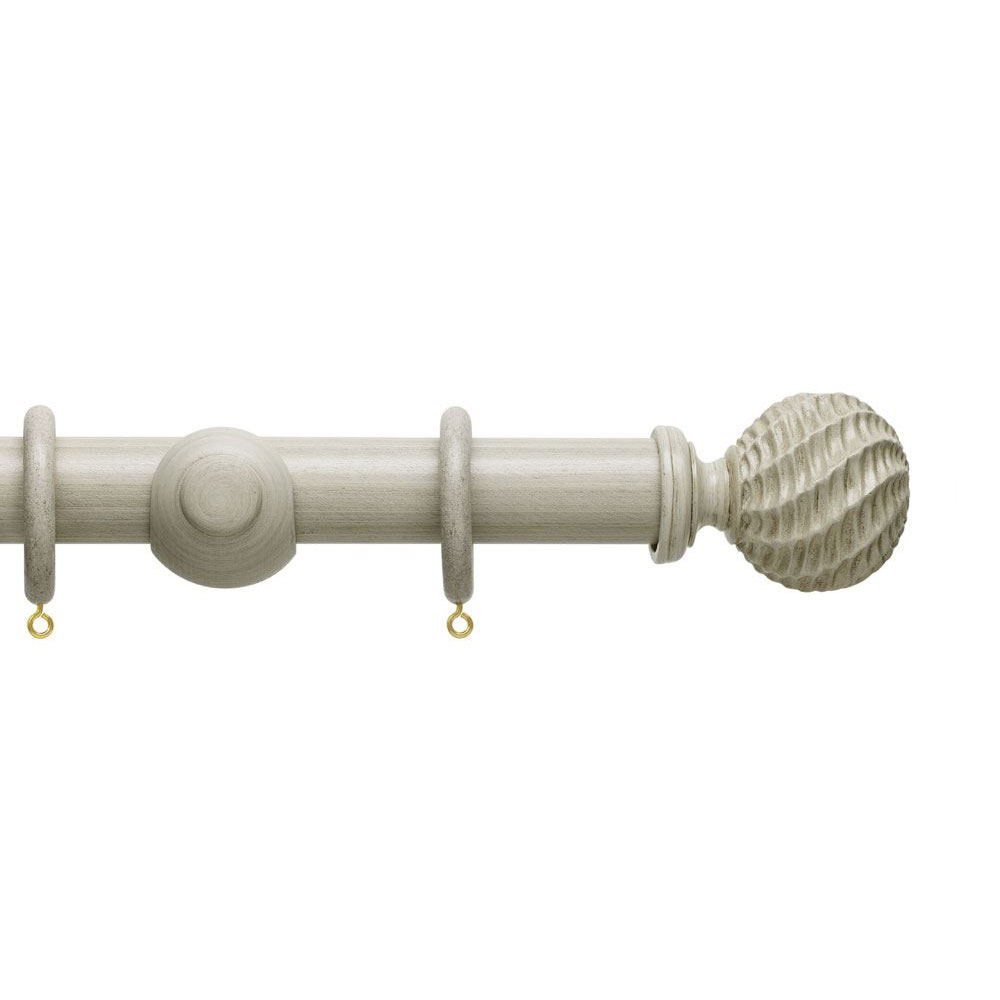 Hallis Origins 35mm Ammonite Flint Grey Wood Pole Kit | Grey Wooden ...