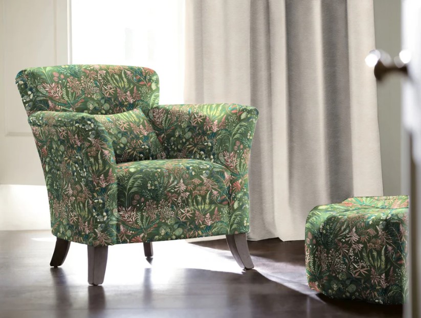 Folium - Jade fabric | Arley Florals | Arley House