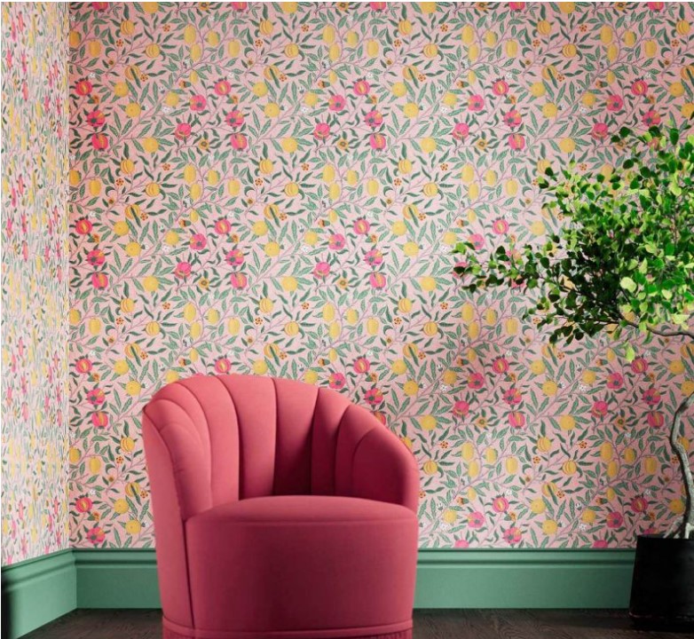 Fruit - Stardust wallpaper | Bedford Park Wallpaper | Morris & Co