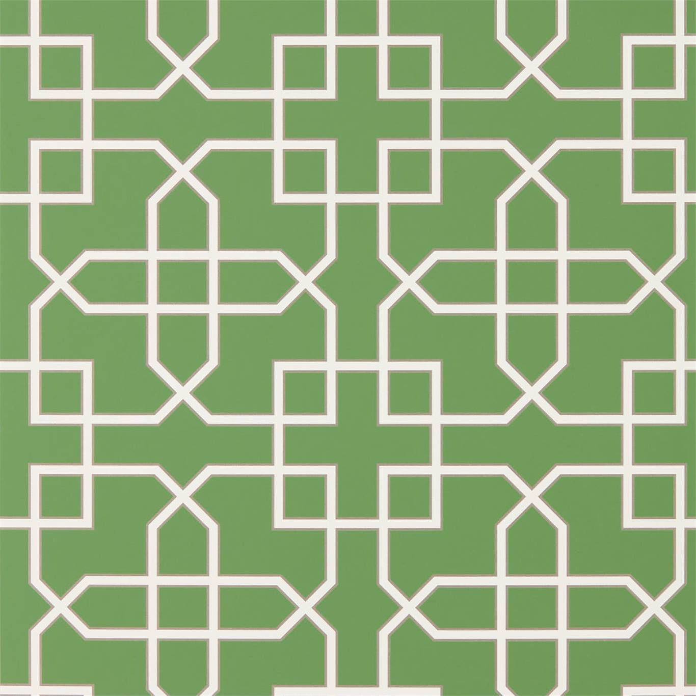 Hampton Trellis - Botanical Green wallpaper | Glasshouse Wallpapers ...