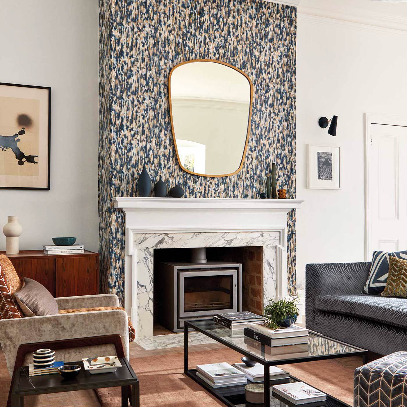 Fade - Ink/ Bronze wallpaper | Momentum 7 Wallpapers | Harlequin