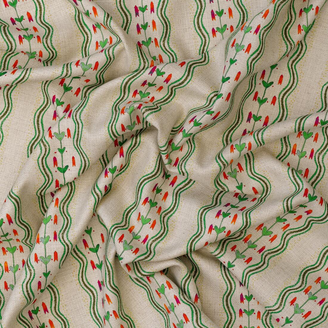 Hearty - Emerald fabric | Harvest Moon x Kit Kemp Fabrics | Andrew Martin