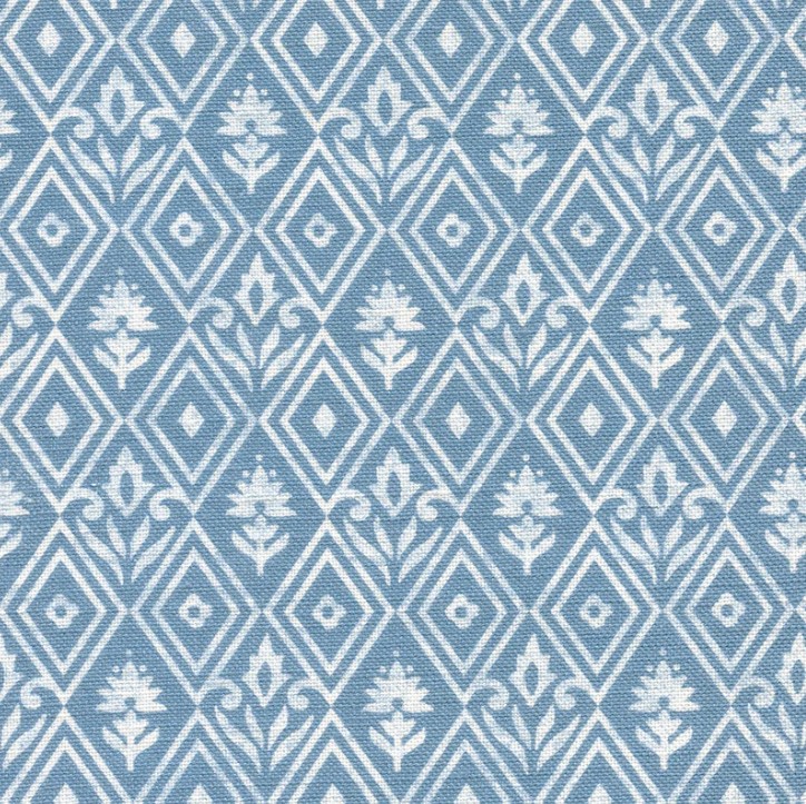 Indra Thistle - Damsel Blue fabric | River’s Walk | Meg Morton