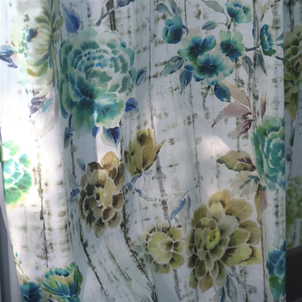 Kyoto Flower - Jade fabric | Ikebana Fabrics | Designers Guild