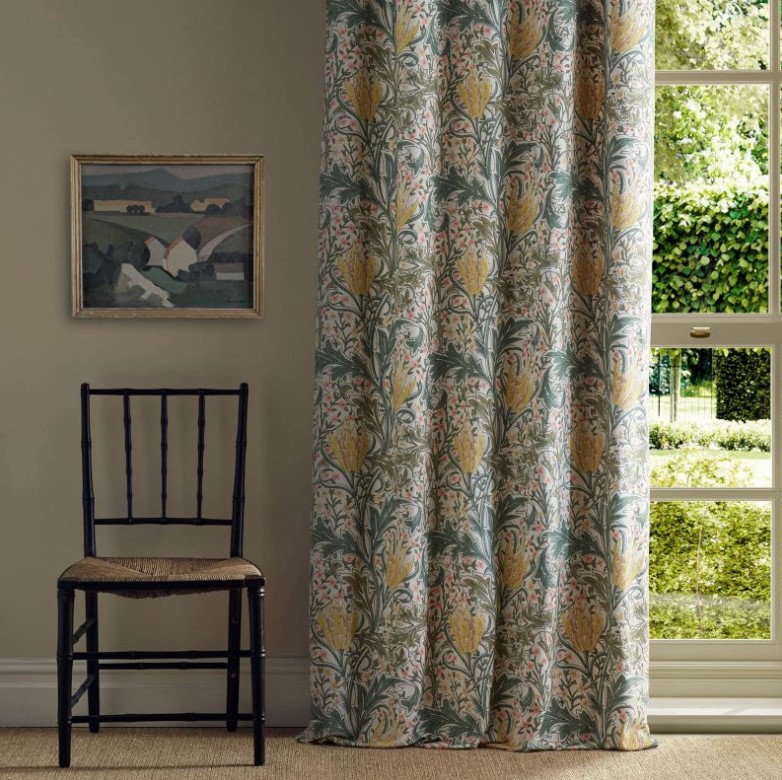 Lent Lily Embroidery - Artichoke/Weld fabric | The Unfinished Works ...