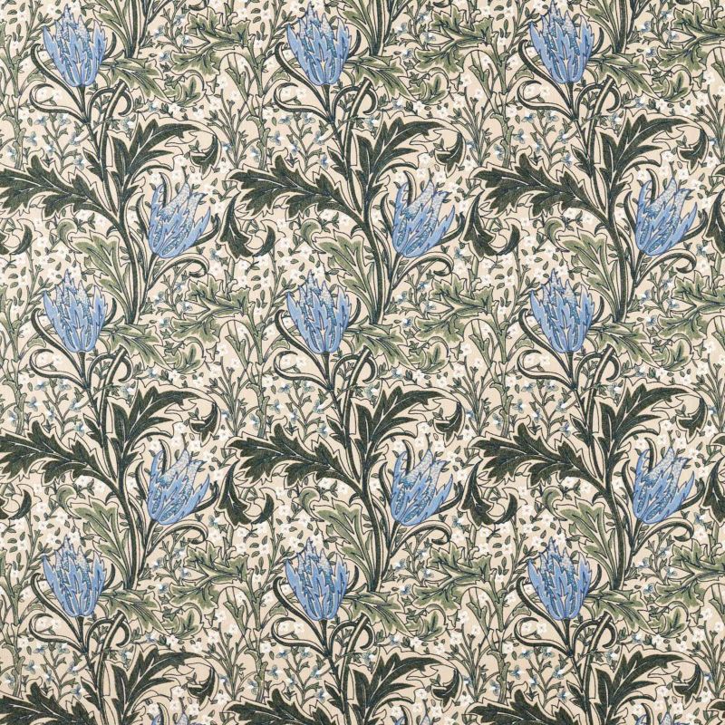 Lent Lily Embroidery - Forest/Cornflower Blue fabric | The Unfinished ...