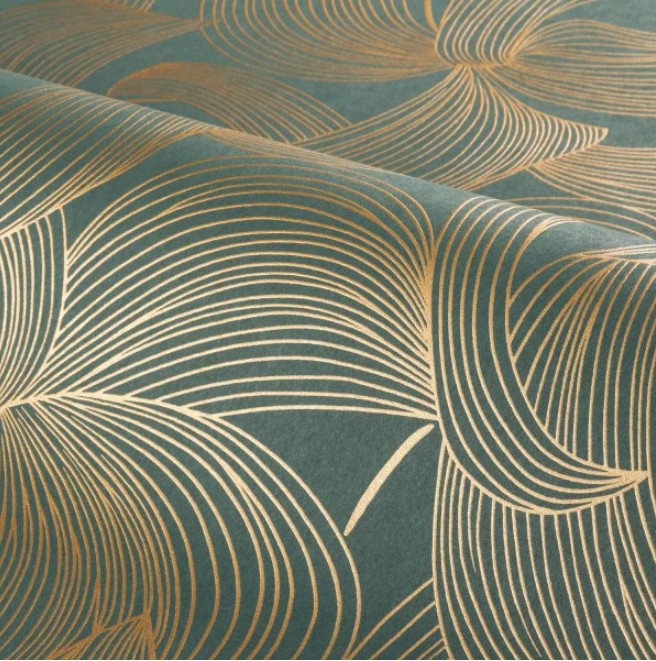 Leontine - Jaspe/Doré wallpaper | Isadora | Casamance