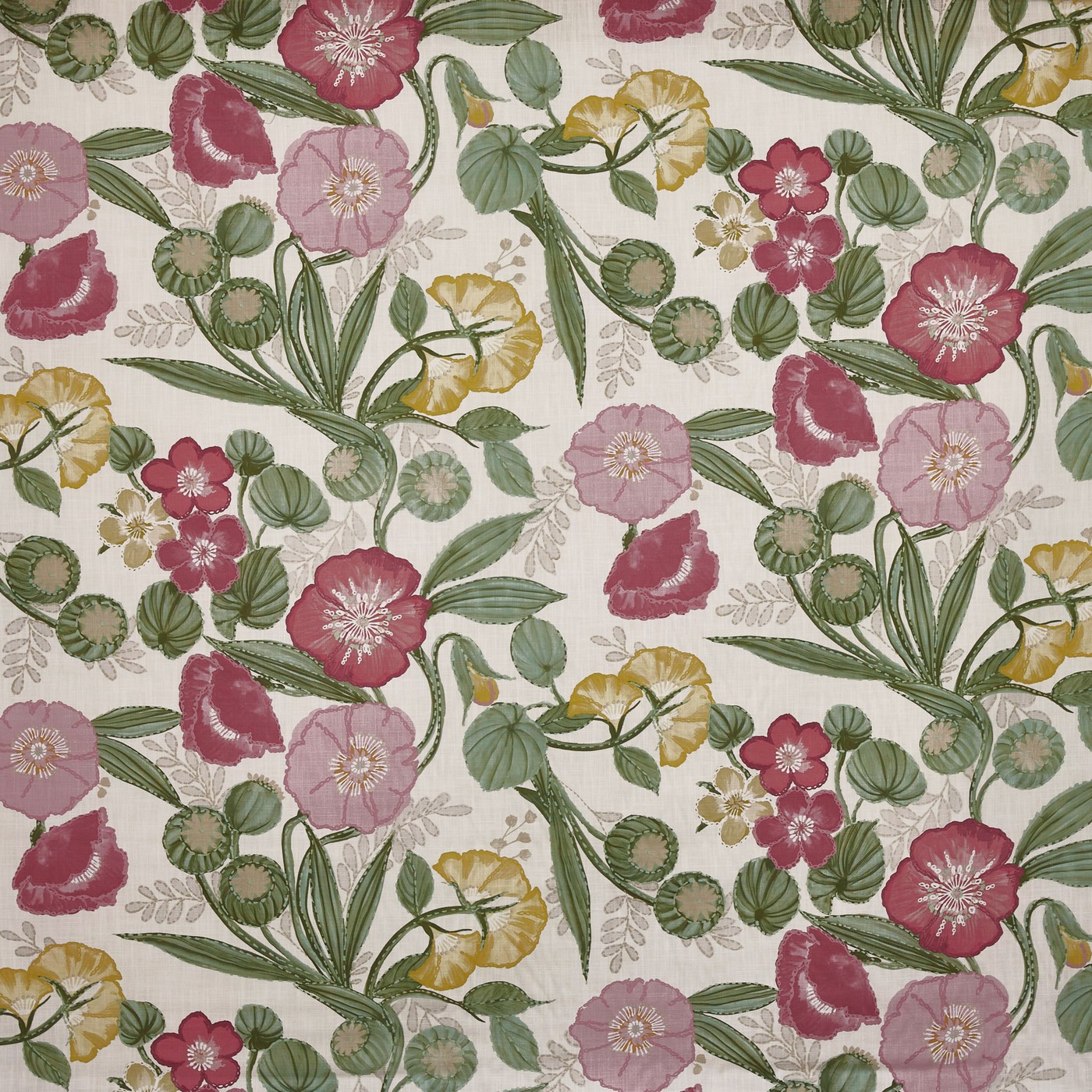 Lucienne - Meringue fabric | Fleur | Prestigious Textiles