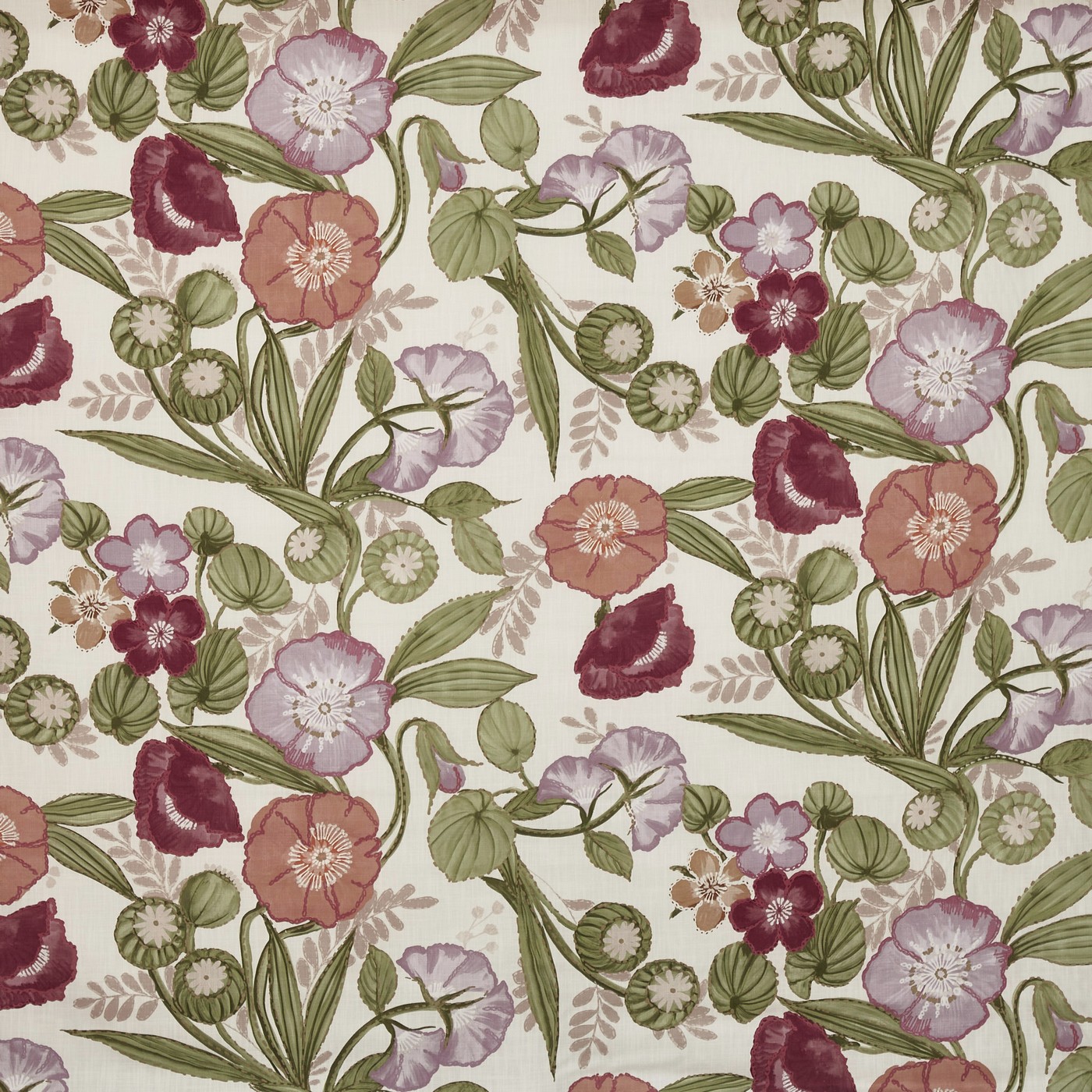 Lucienne - Wisteria fabric | Fleur | Prestigious Textiles