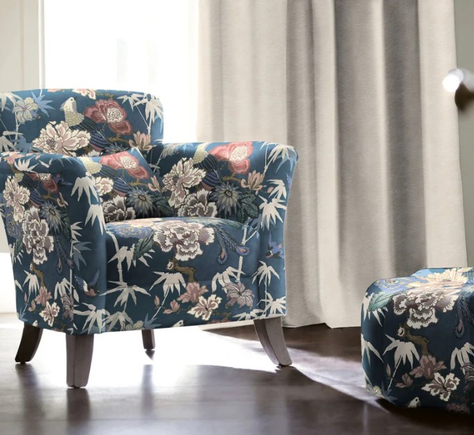 Maluku - Prussian Blue 17 fabric | Persia | Arley House