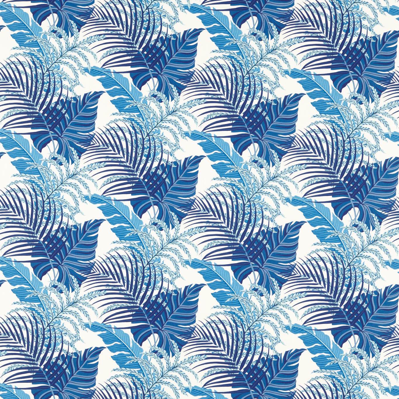 Manila - French Blue fabric | Indoor Outdoor Prints | Sanderson