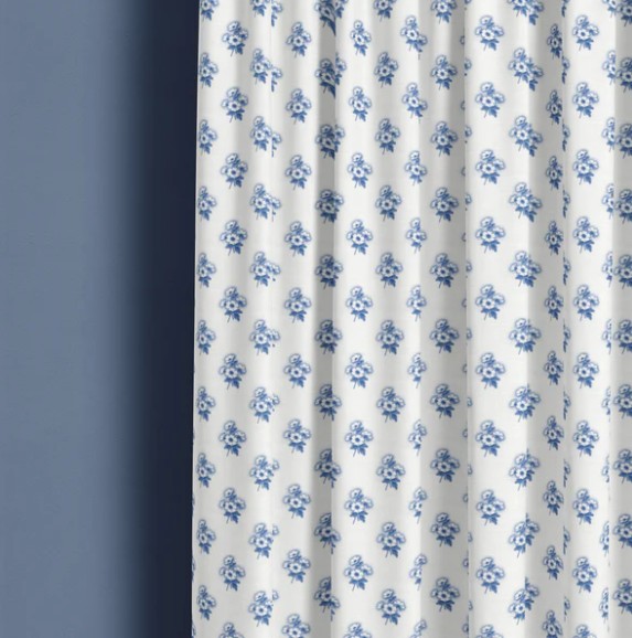 Marguerite - Brook Blue Deep fabric | Florence And The Flowers | Meg Morton