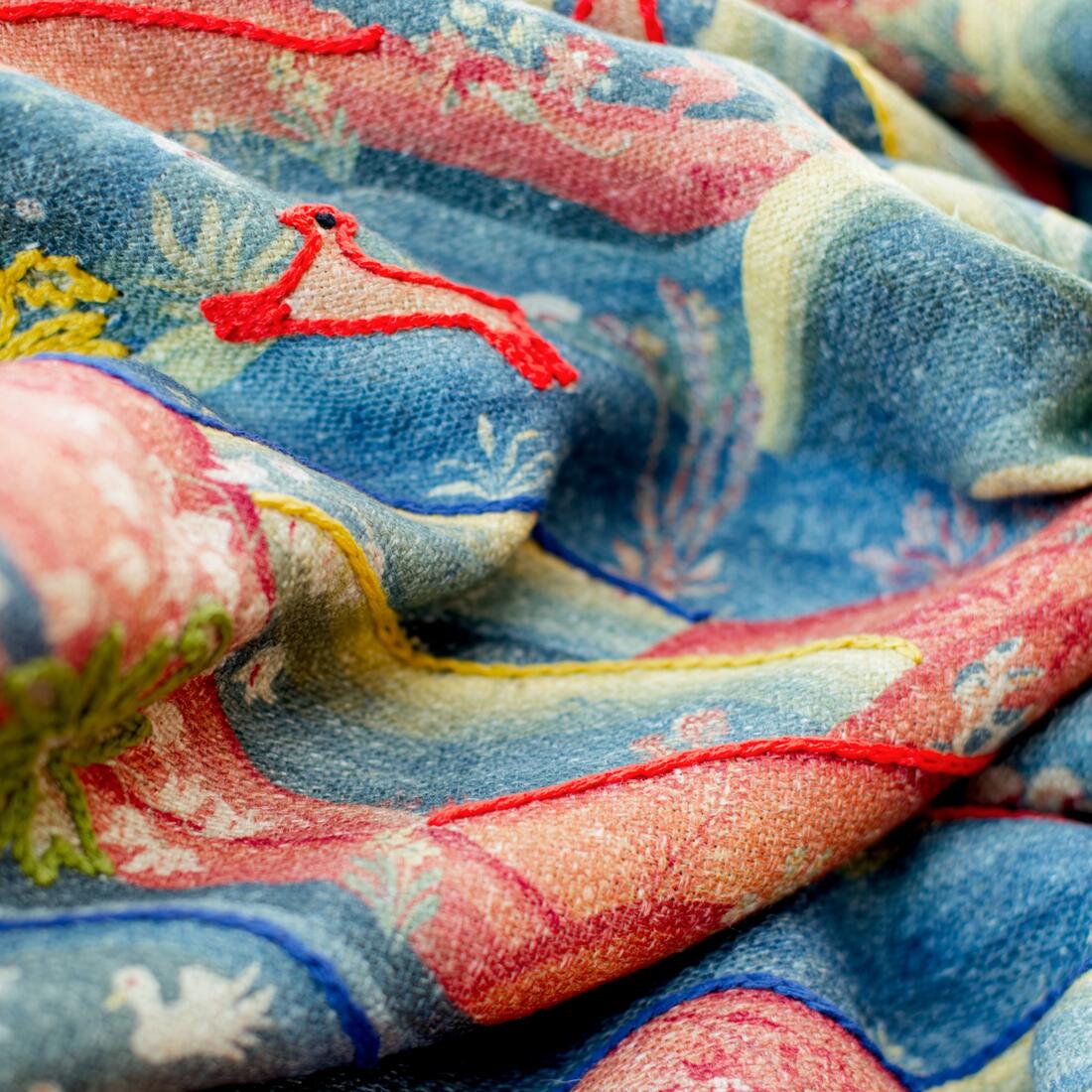 Meadow - Multi fabric | Harvest Moon x Kit Kemp Fabrics | Andrew Martin