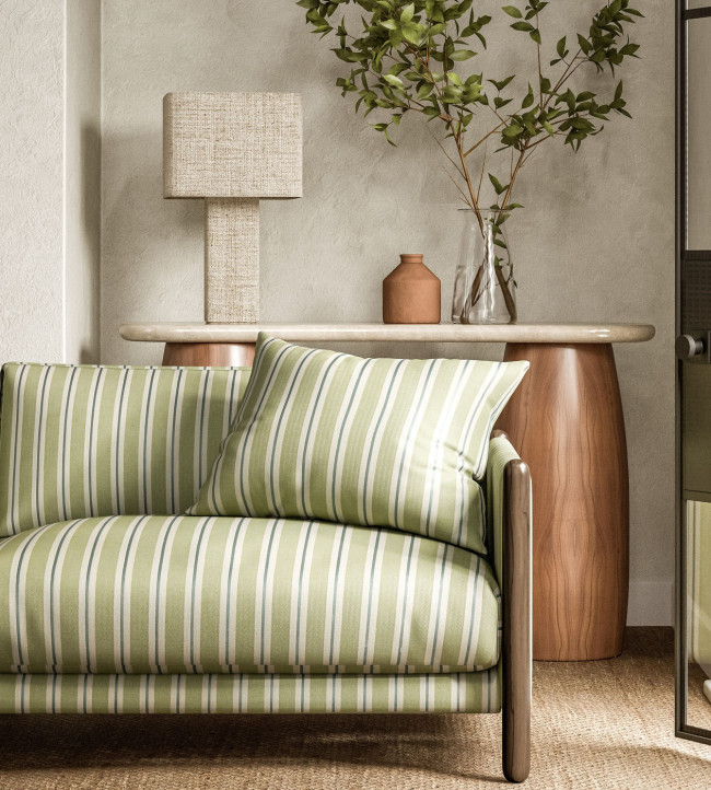 Melton Stripe - Seaglass fabric | Oakham Weaves | Scion