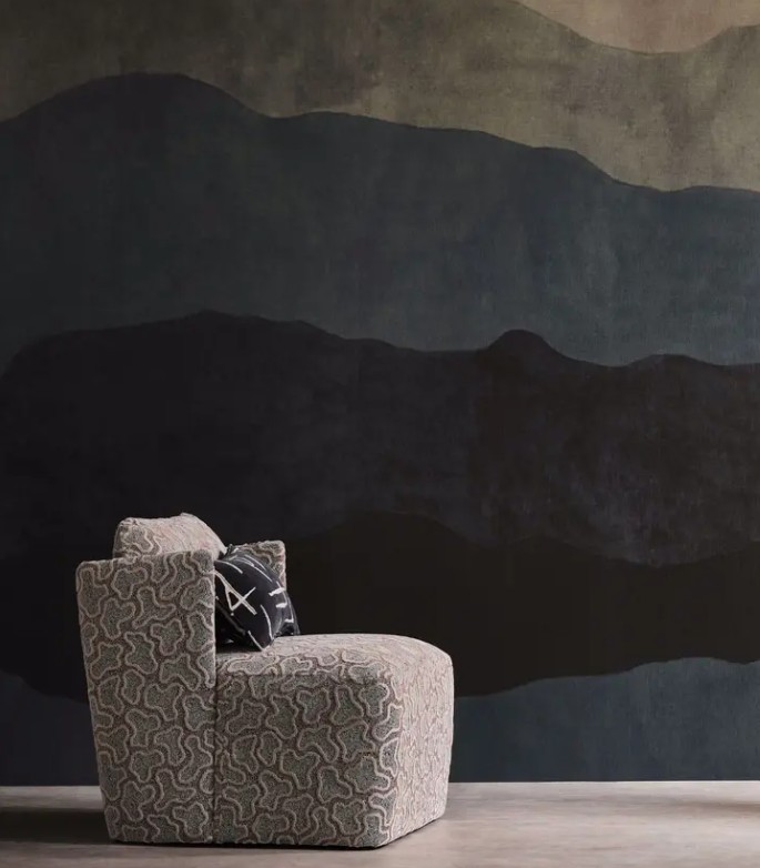 Molten - Quartz/Jasper fabric | Defined Momentum Velvets | Harlequin