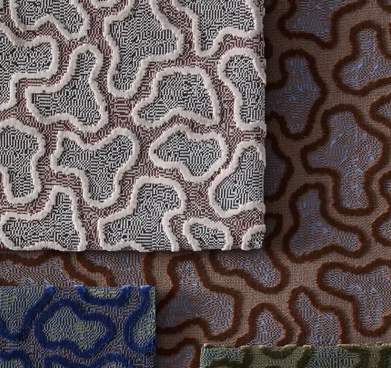 Molten - Quartz/Jasper fabric | Defined Momentum Velvets | Harlequin