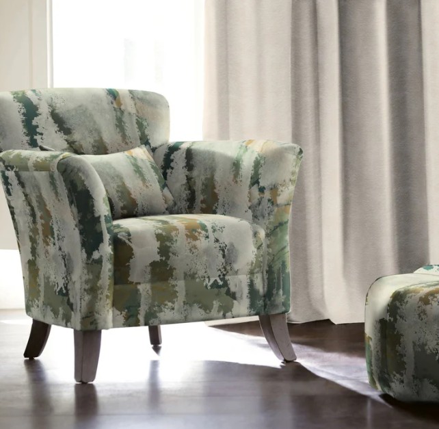 Moonstone - Evergreen 16 fabric | Travertine | Arley House
