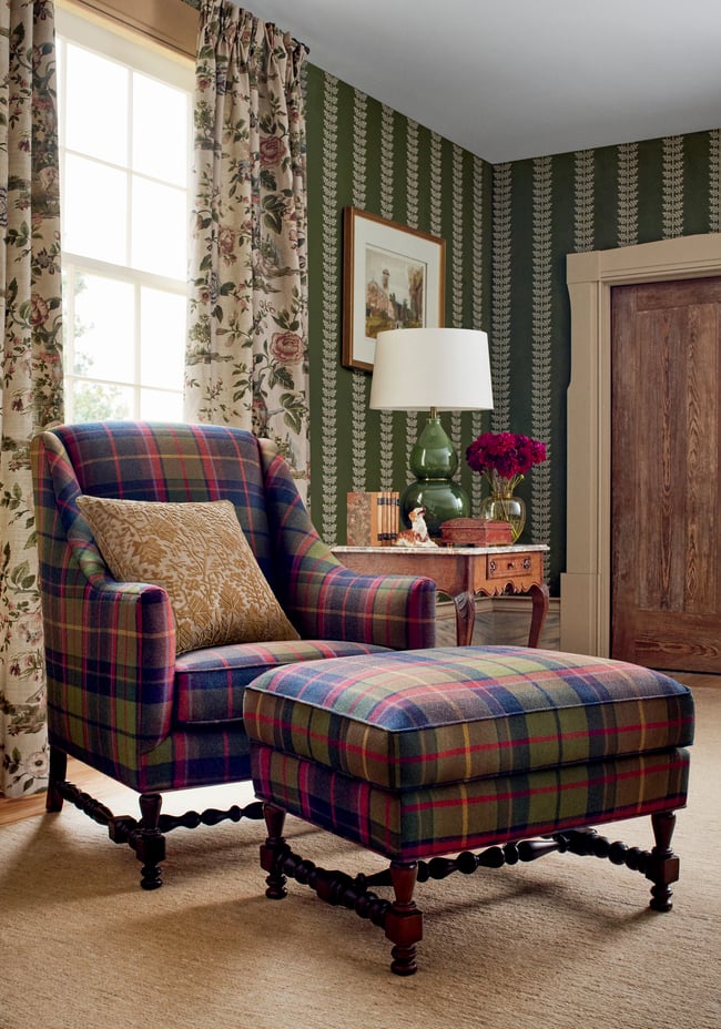 Morris Velvet - Camel fabric | Boxwood | Thibaut
