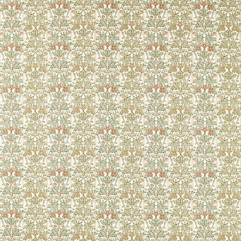 Oak & Blossom - Chestnut/Primrose fabric | The Unfinished Works ...