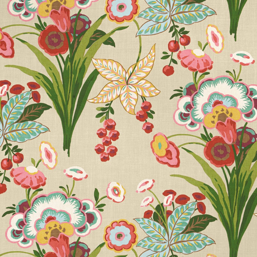 Pasadena - Cream fabric | Eden Fabrics | Thibaut