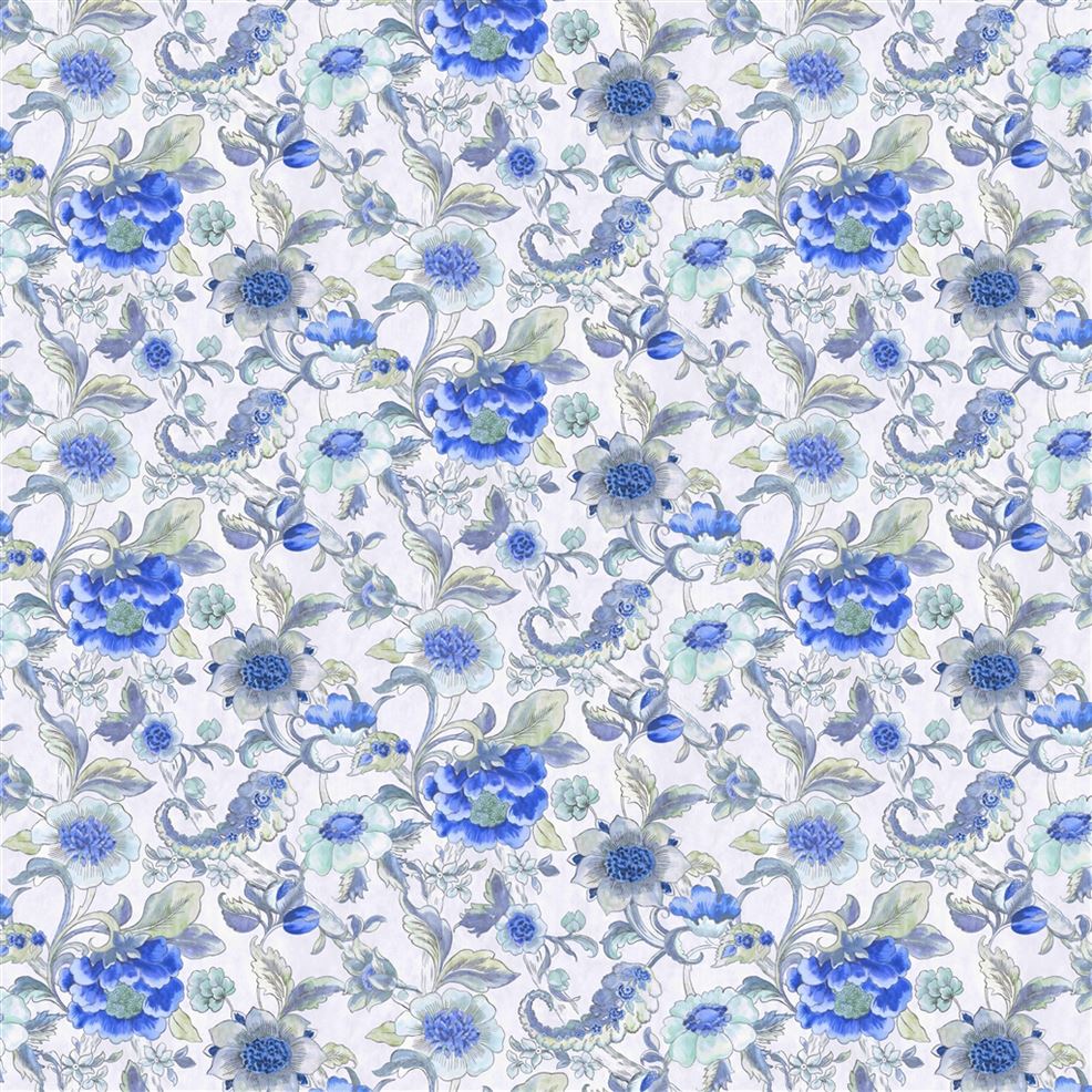 Piccadilly Park - Woad fabric | English Heritage Fabrics | English Heritage