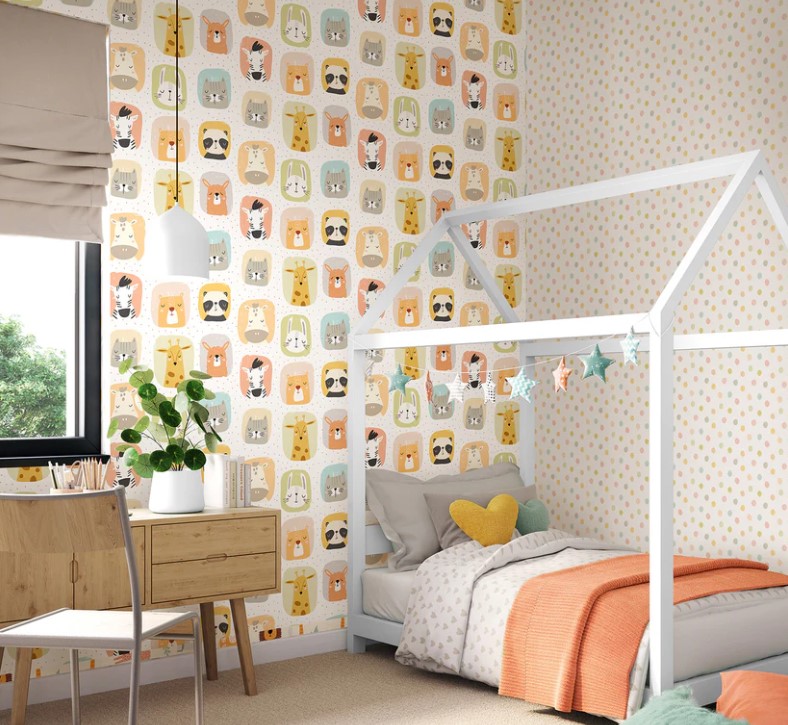Picture Perfect - Toffee Apple wallpaper | Peekaboo | Hoopla Walls