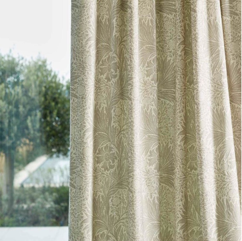 Pure Marigold - Stone fabric | Simply Wide Width Fabric | Morris & Co
