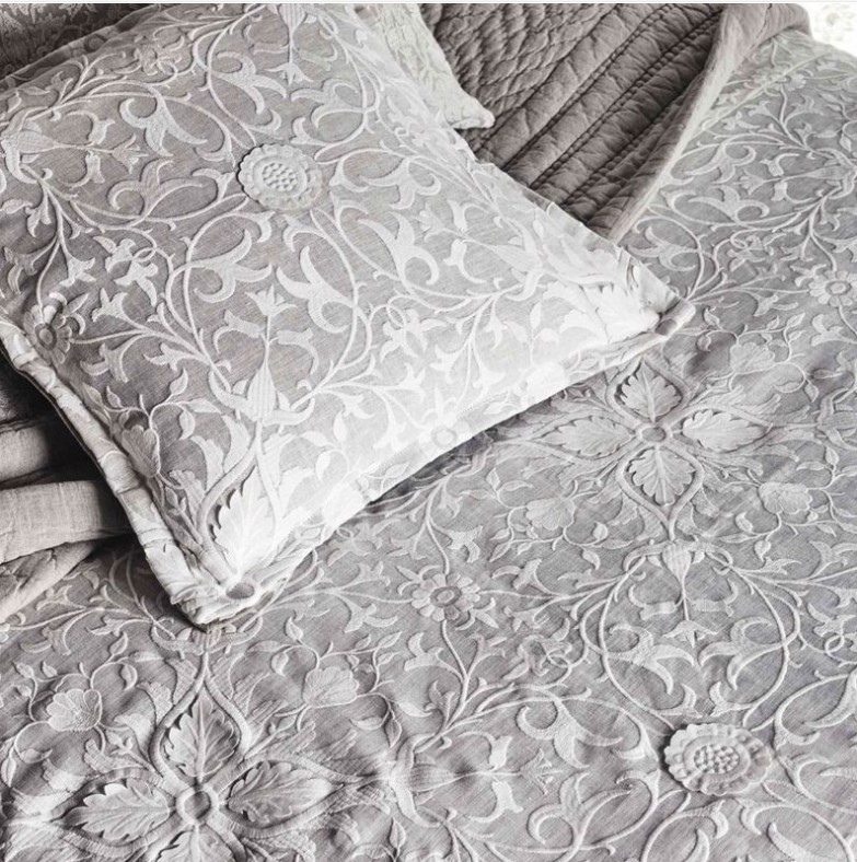 Pure Net Ceiling Applique - Paper White fabric | Pure Morris Fabrics ...