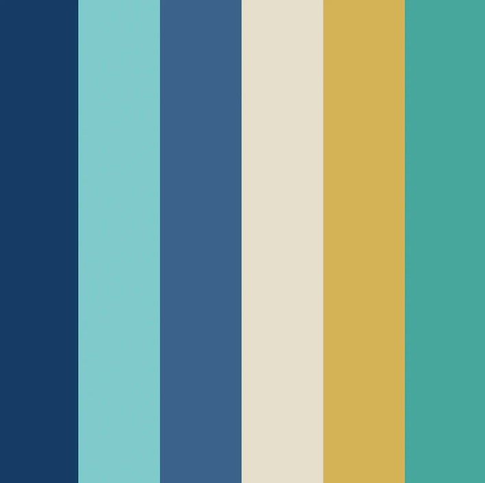 Rainbow Bloc - Cobalt Mix wallpaper | So Stripey | Ohpopsi