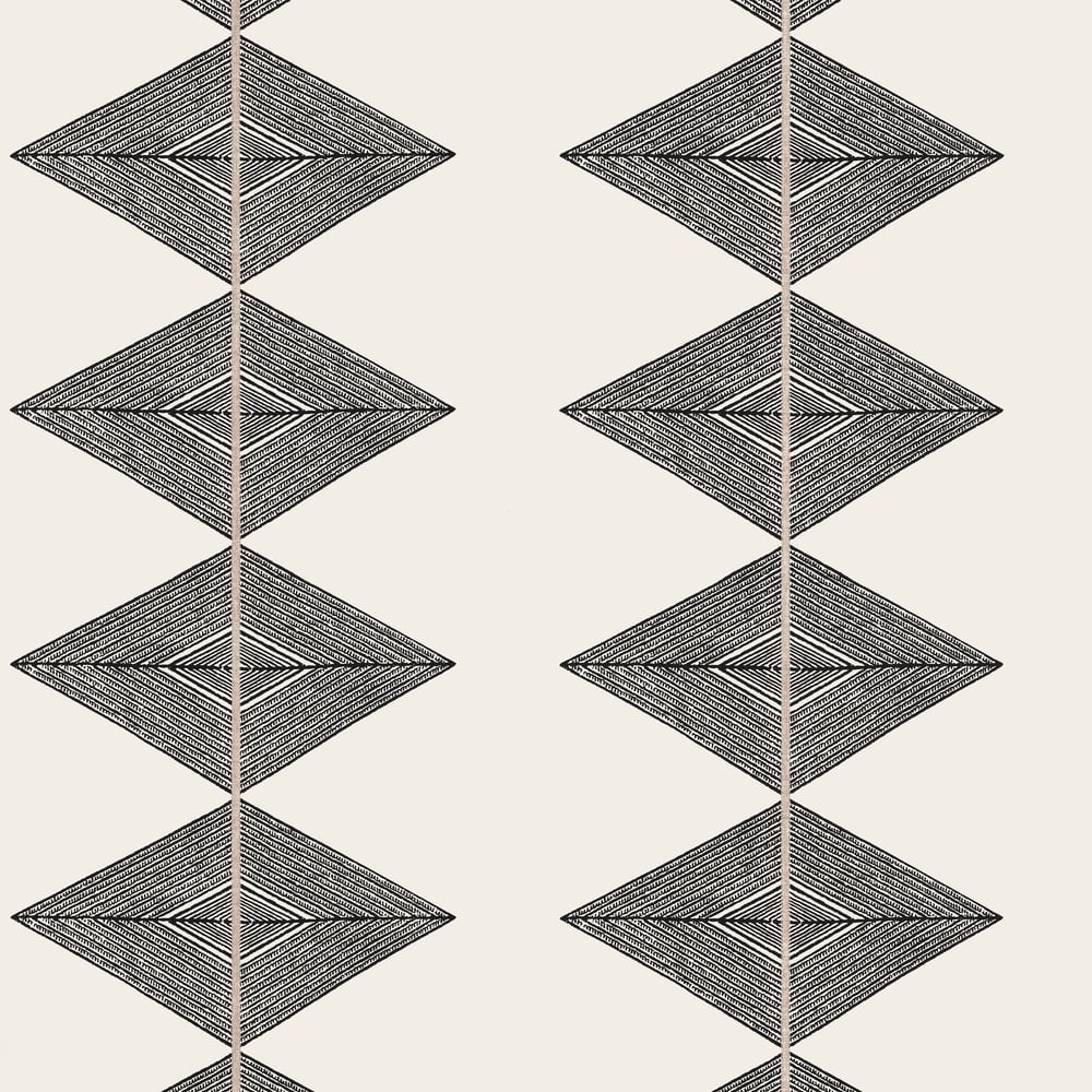 Reflection - Basalt Black wallpaper | Vista Wallpaper | Thibaut