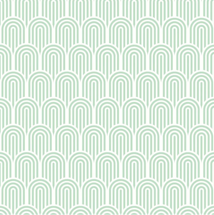 Retro Arch - Mint Green wallpaper | Geo | Hoopla Walls