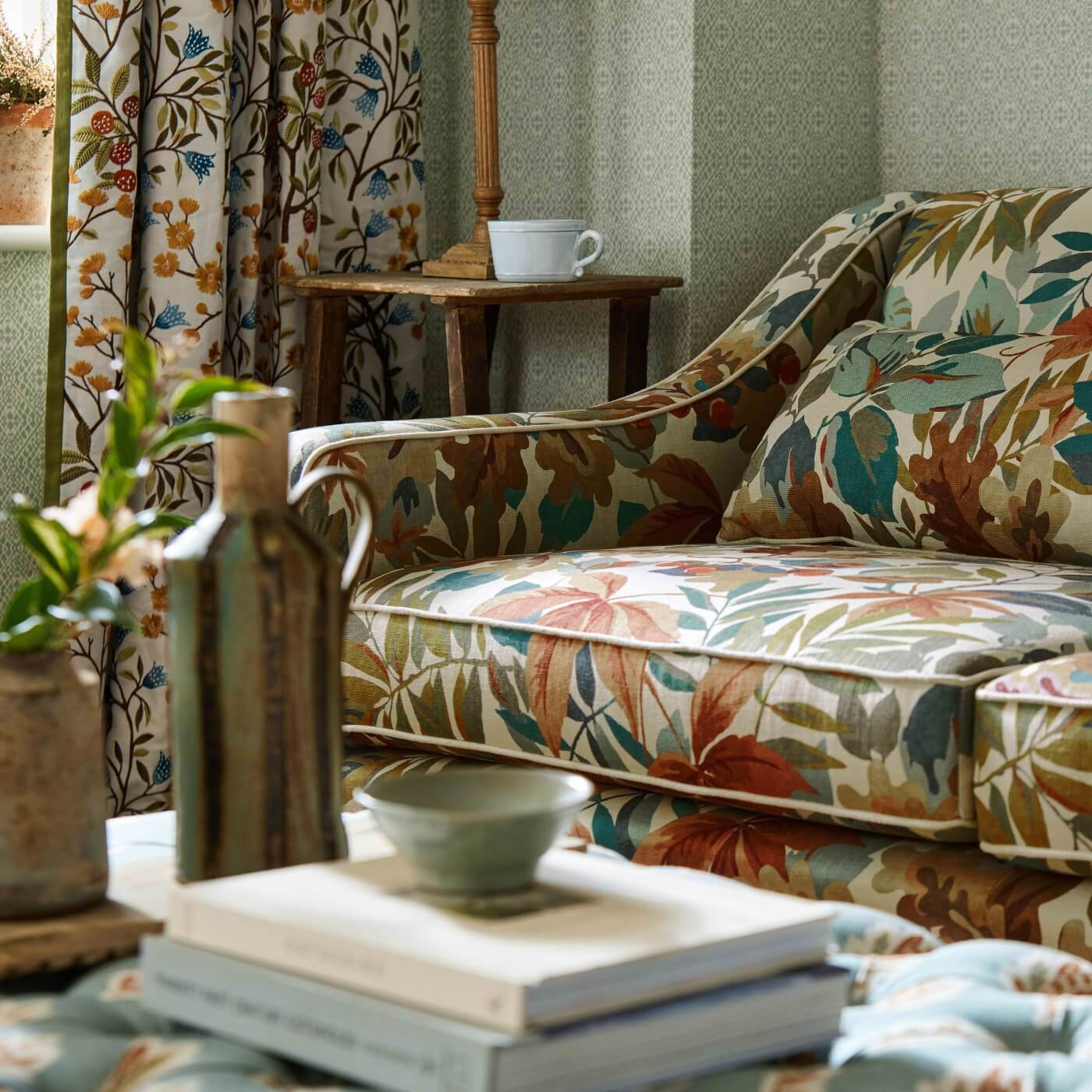 Robin's Wood - Russet fabric | Sanderson X Salvesen Graham | Sanderson