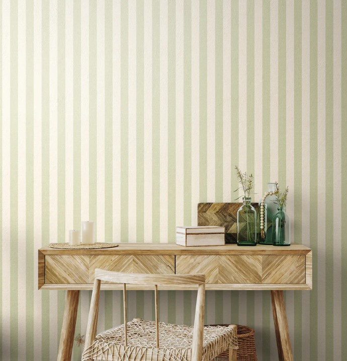 Shadow Stripe - Linen wallpaper | Elegance | Hoopla Walls