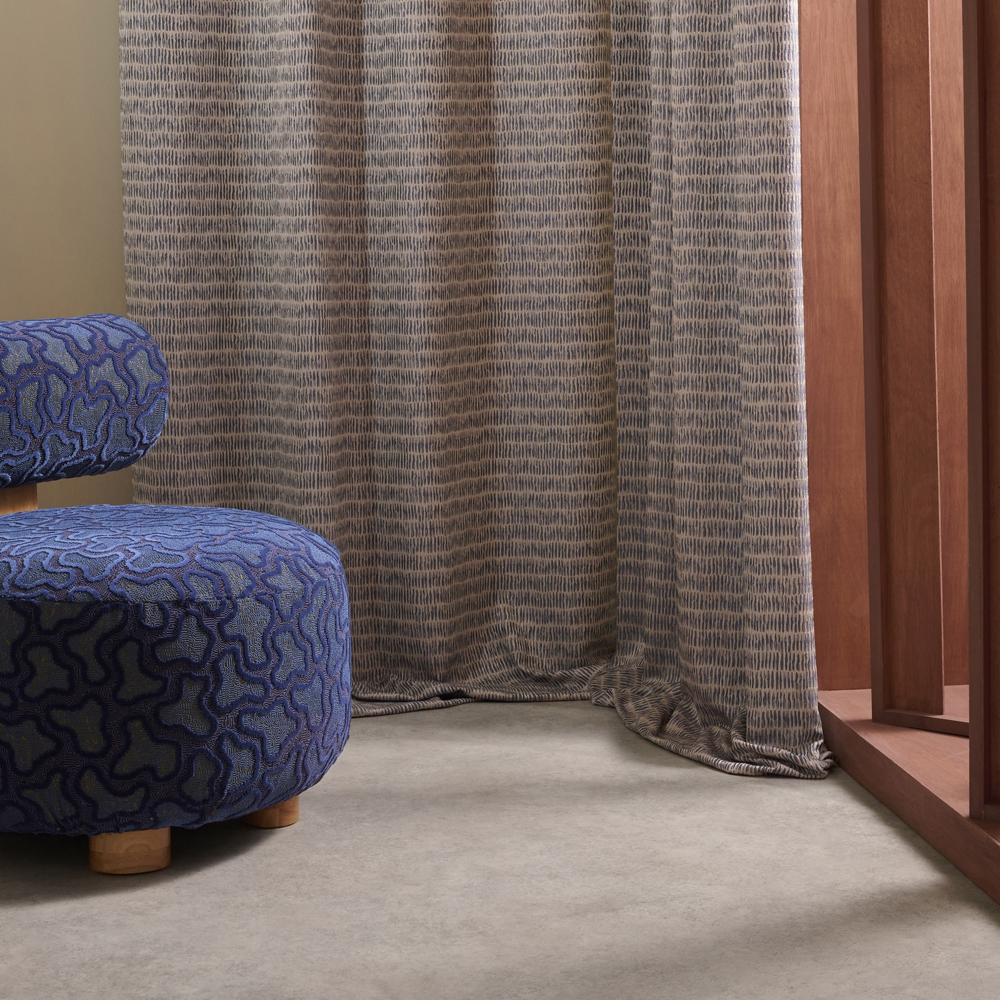 Silt - Ink/Stone fabric | Defined Momentum Fabrics | Harlequin