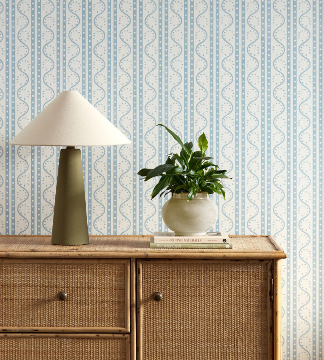 Split Pea - Coast Blue wallpaper | Oakham Wallpapers | Scion