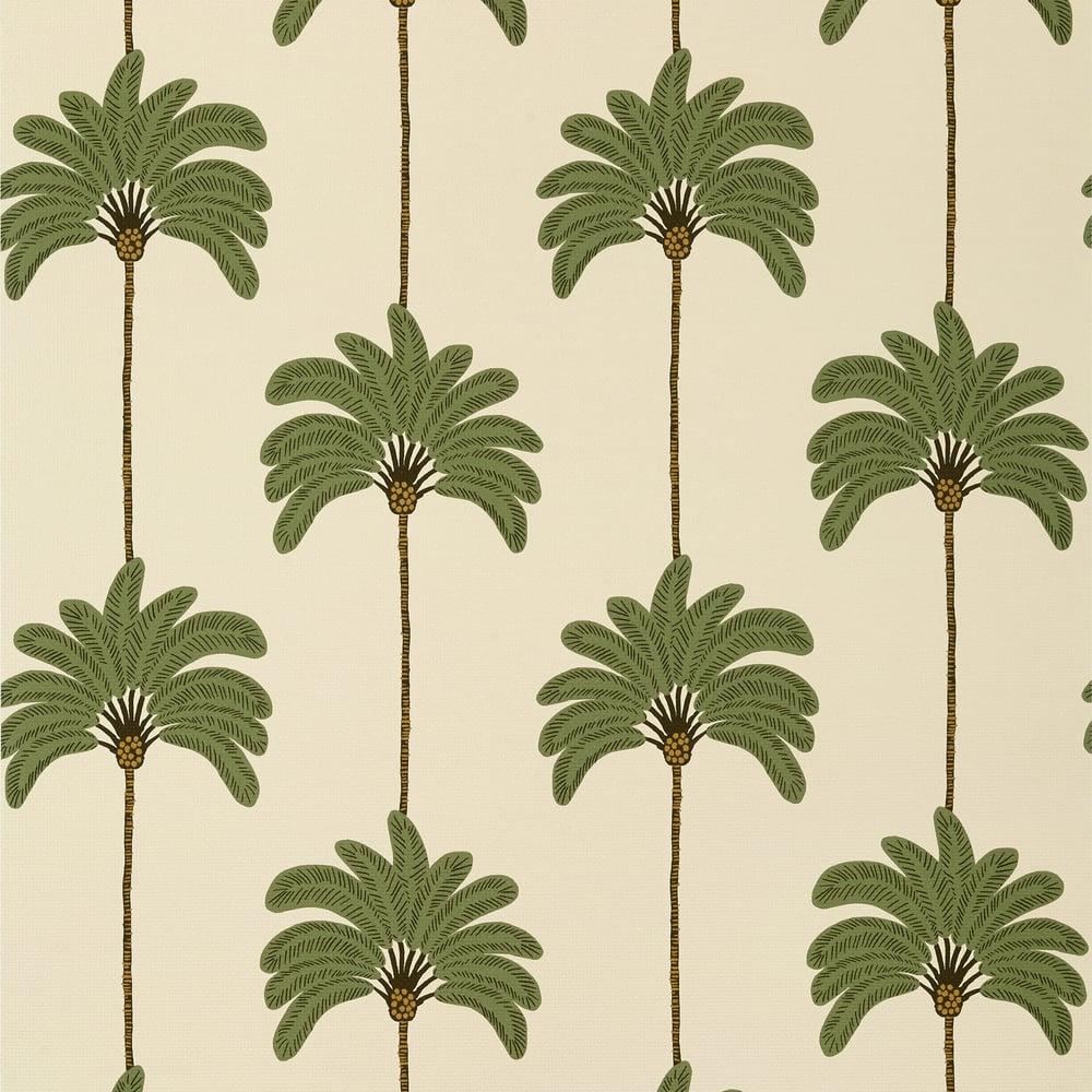 Sunset Boulevard - Beige wallpaper | Palm Grove Wallpapers | Thibaut