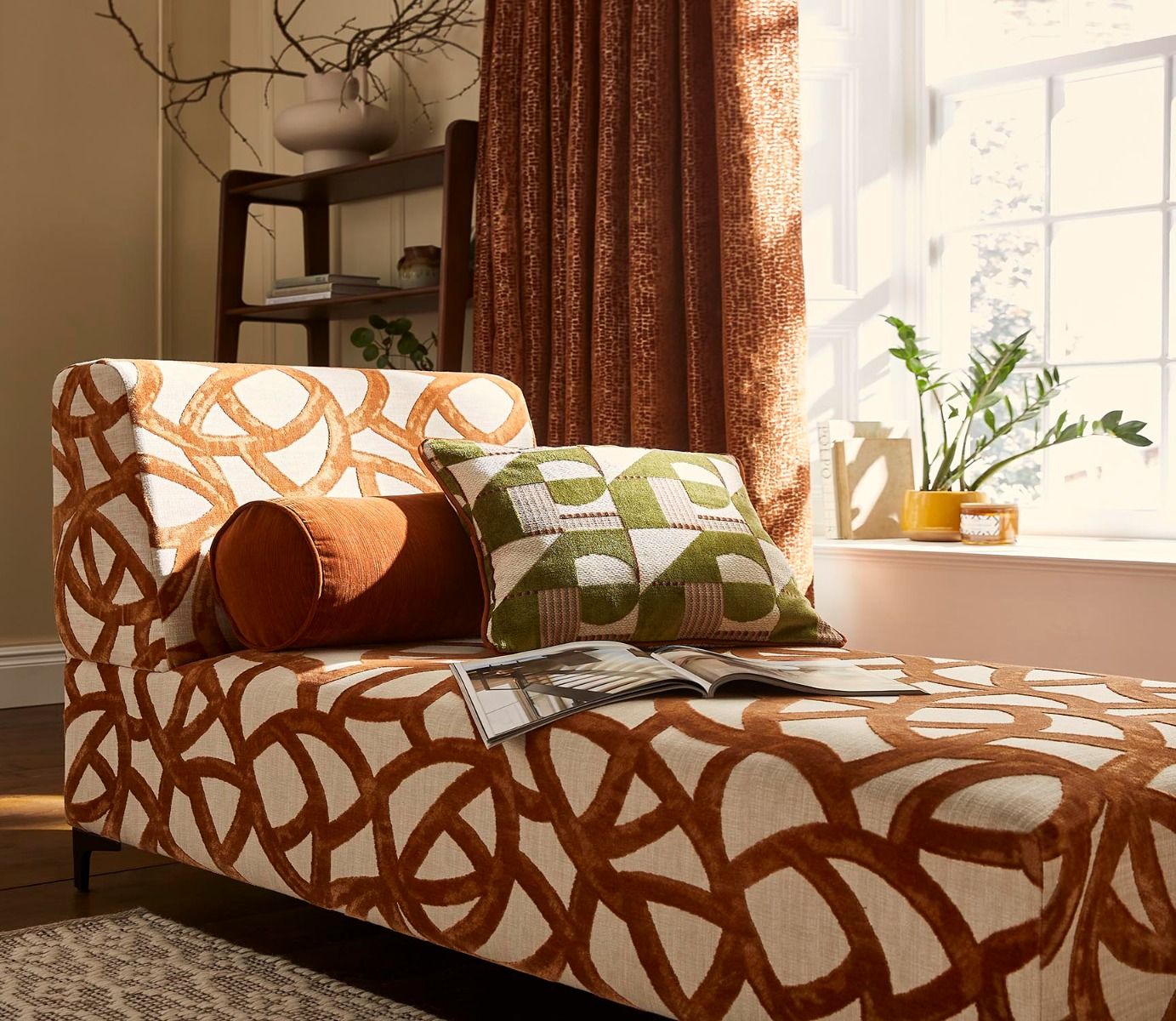 Tetra - Olive fabric | Infinity Velvets | iLiv