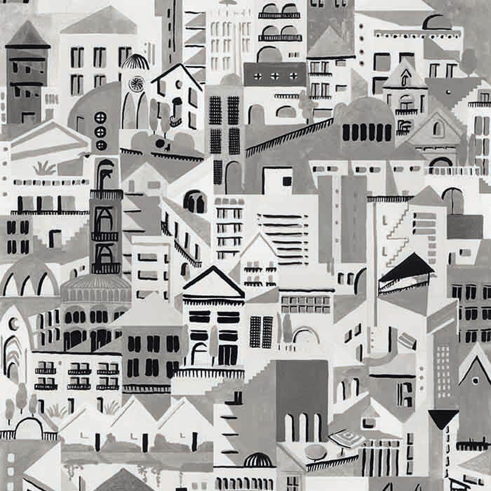 Villa - Grey wallpaper | Ítera | Tres Tintas