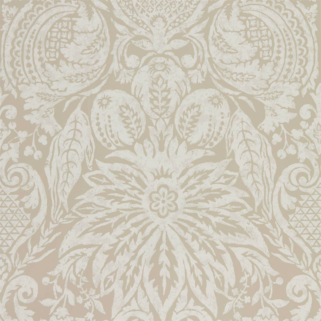 Mitford Damask - Stone wallpaper | Darnley Wallpapers | Zoffany