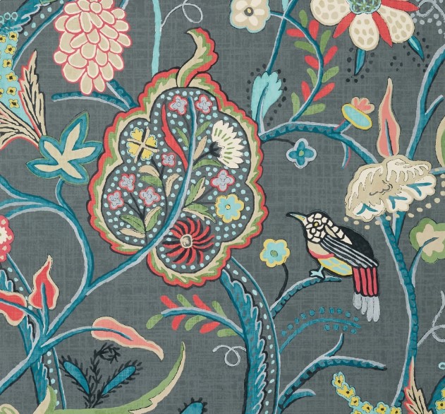 Windsor - Grey wallpaper | Canopy Wallpaper | Thibaut